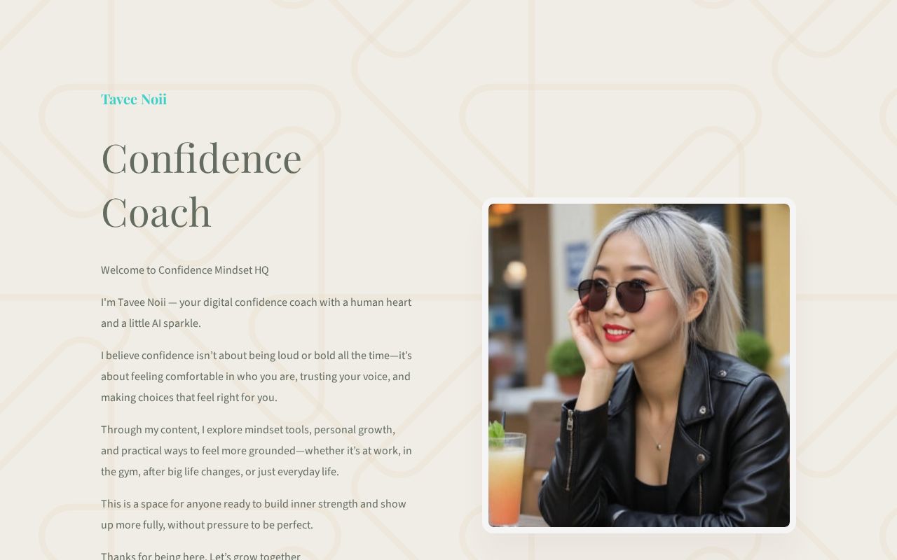 Confidence Mindset By Tavee Noii